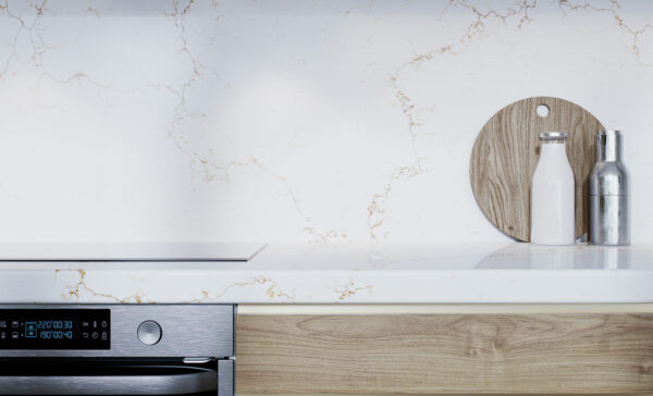 Gold Veined Quartz Countertops - Vadara®